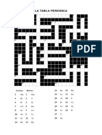 Sopa de Letras de La Tabla Periodica de Los Elementos | PDF