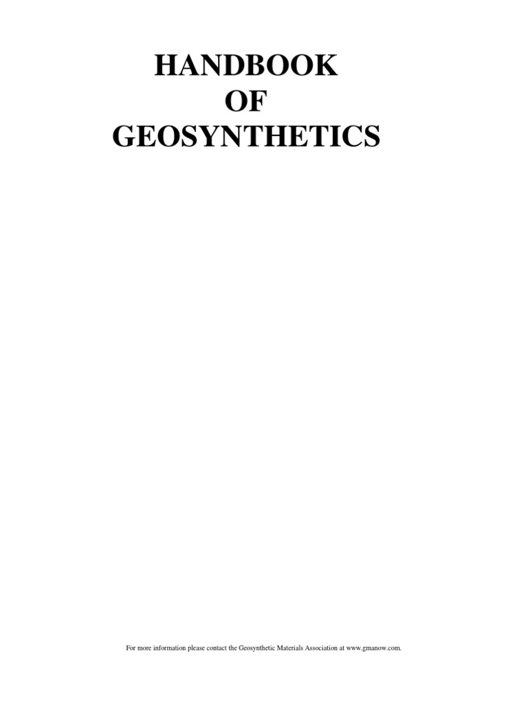 Geosynthetic Hand Book | PDF | Road Surface | Nonwoven Fabric