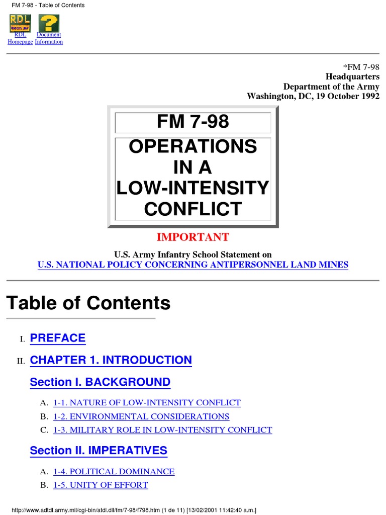 Bozzo Giuliano Moncada Usa Army Operations in A Low Intensity Conflict ...