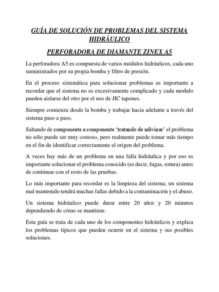 Guia de Solucion de Problemas A5 Espanol | Descargar gratis PDF | Bomba ...