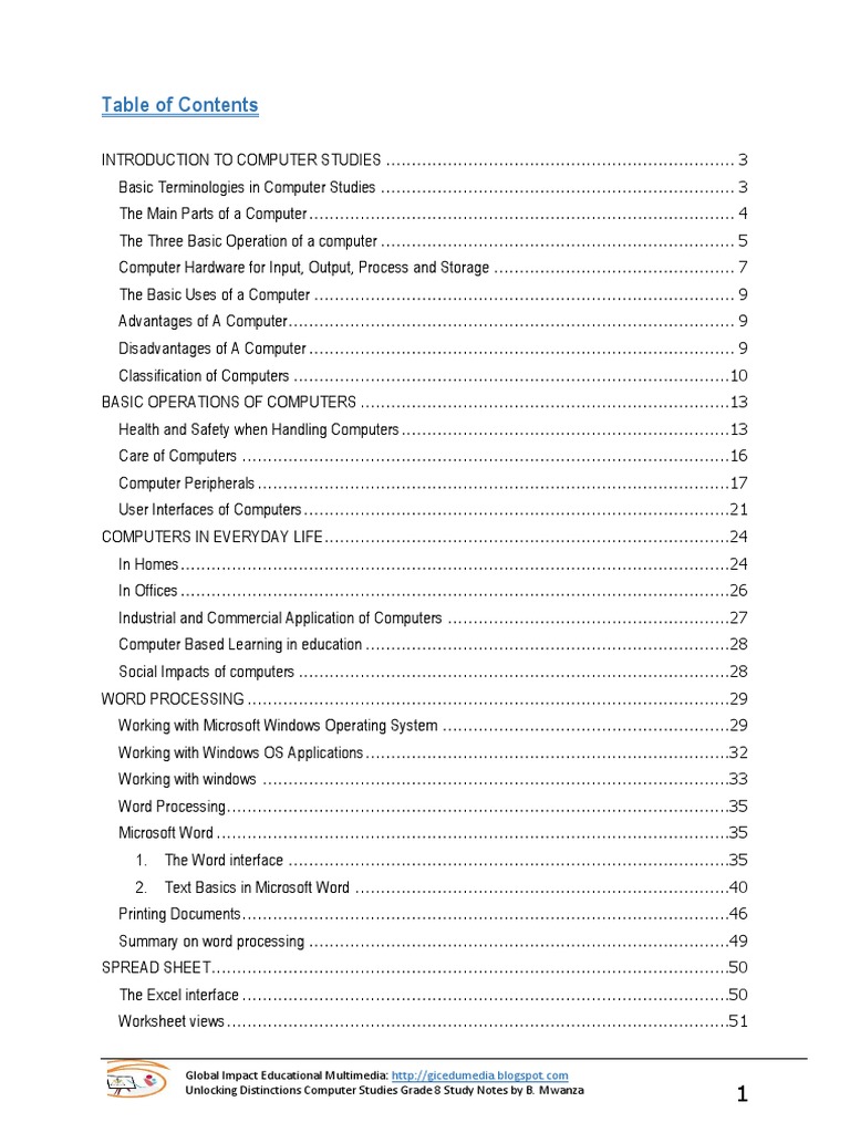 Computer Studies | PDF | Printer (Computing) | Graphical User Interfaces