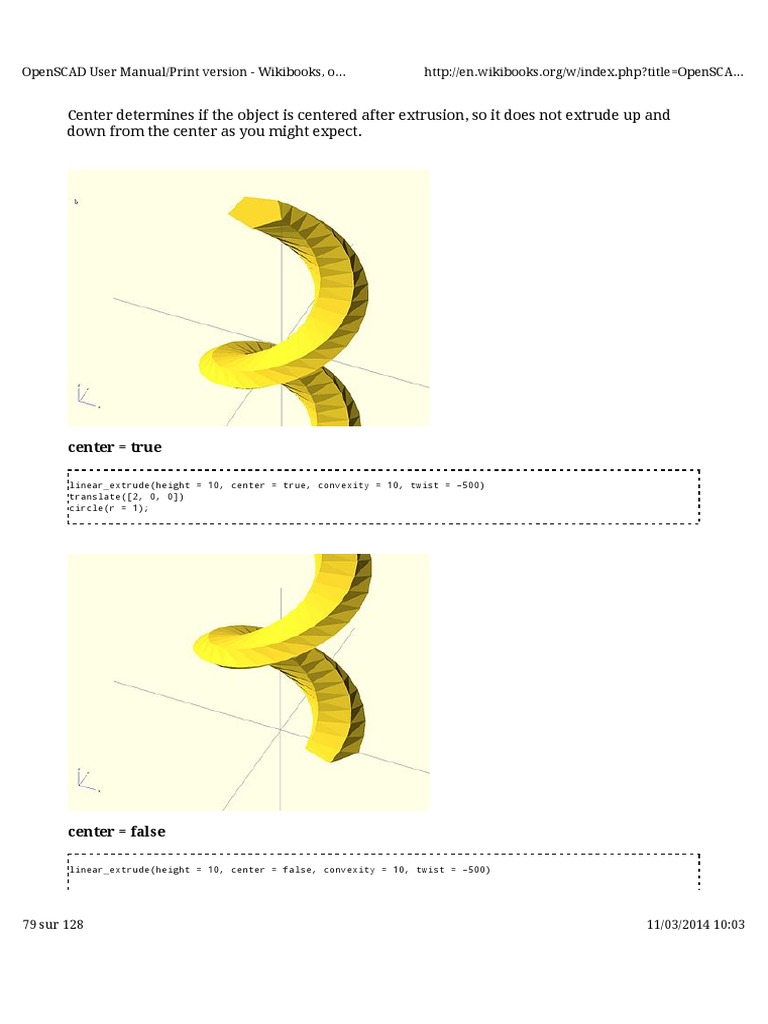 Openscad Manual 8 | PDF | 2 D Computer Graphics | Extrusion