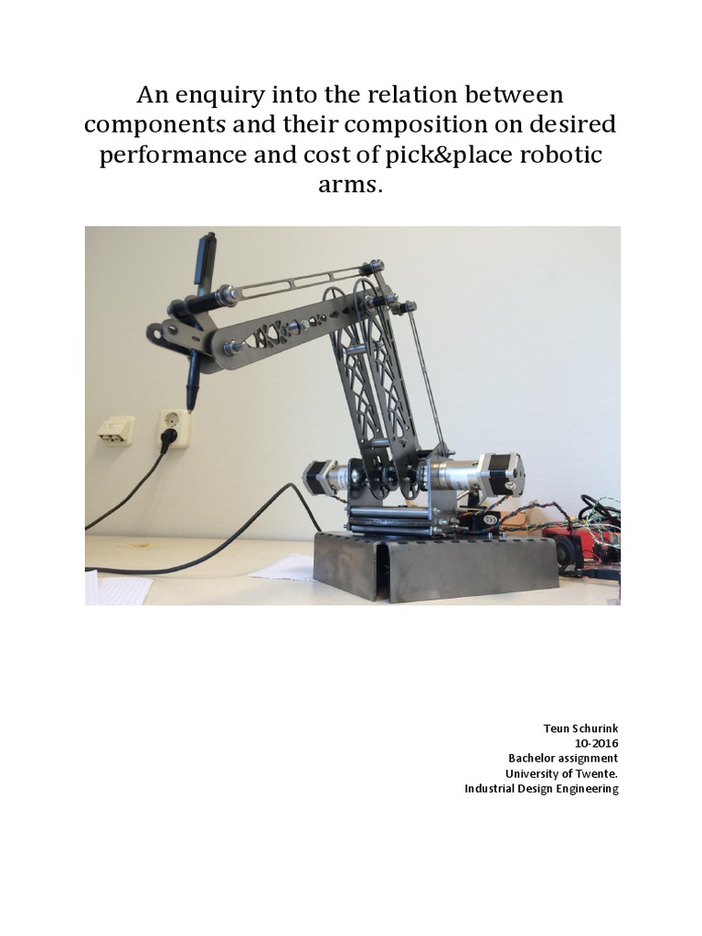 Project Robot Arm | Download Free PDF | Servomechanism | Transmission ...