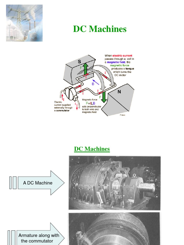 Lecture DC Machines | PDF | Electric Generator | Direct Current