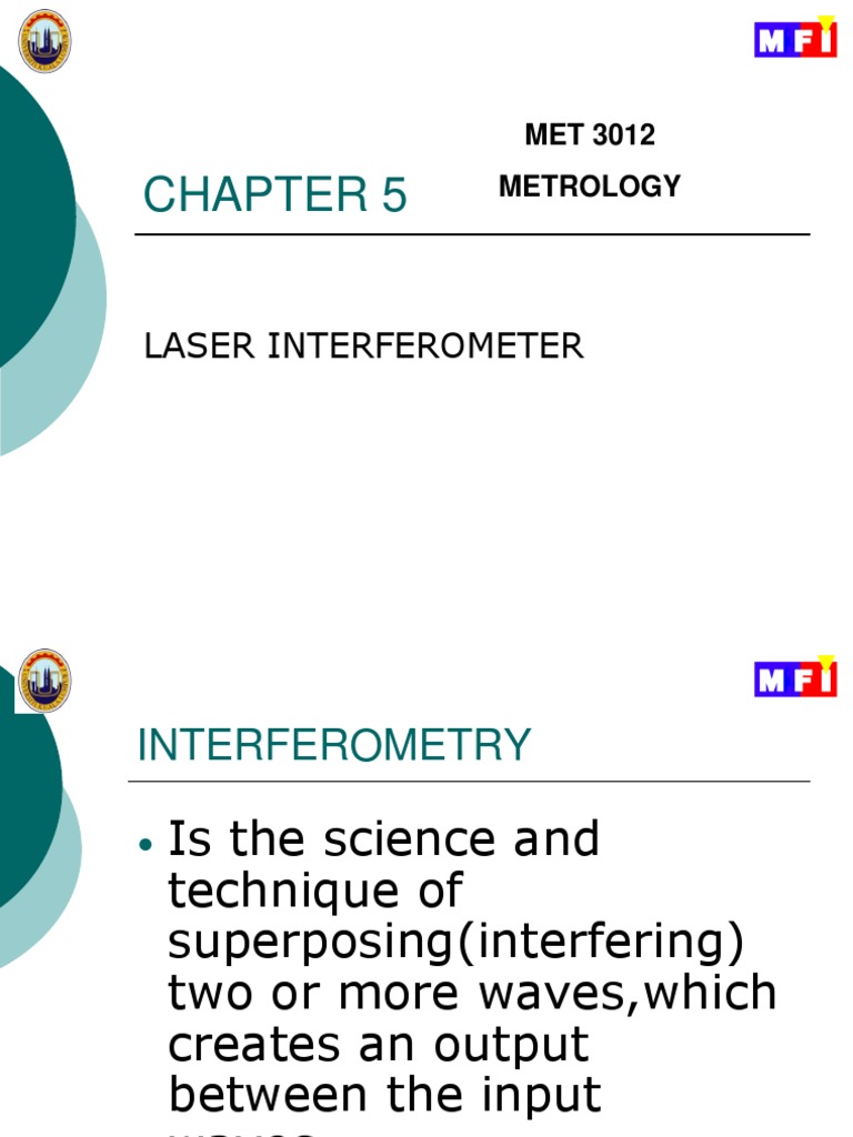 Metrology Chapter 3 | Pdf | Interferometry | Physical Phenomena