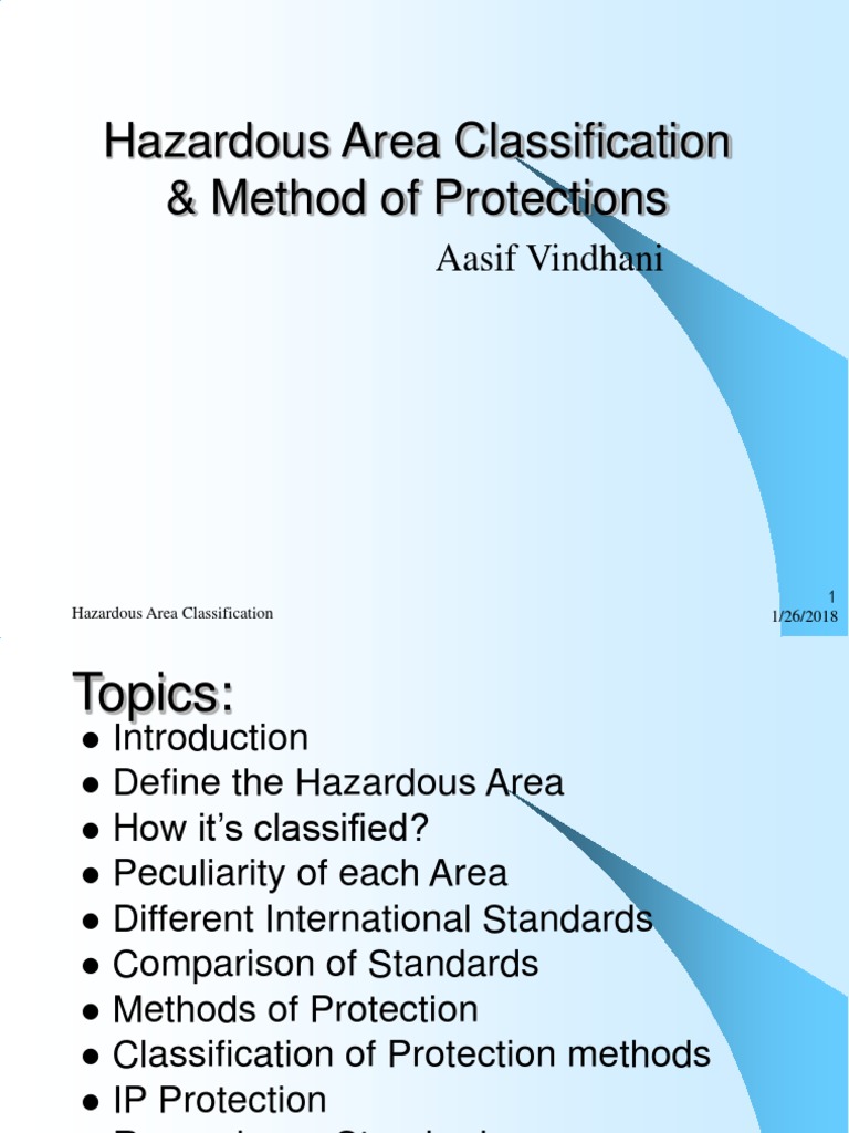 Hazardous Area Classification Overview | PDF | Combustion | Physical ...
