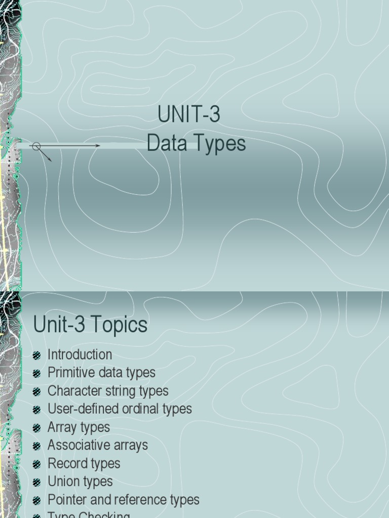 Unit 2 Ppl Datatypes Pdf Pointer Computer Programming Data Type