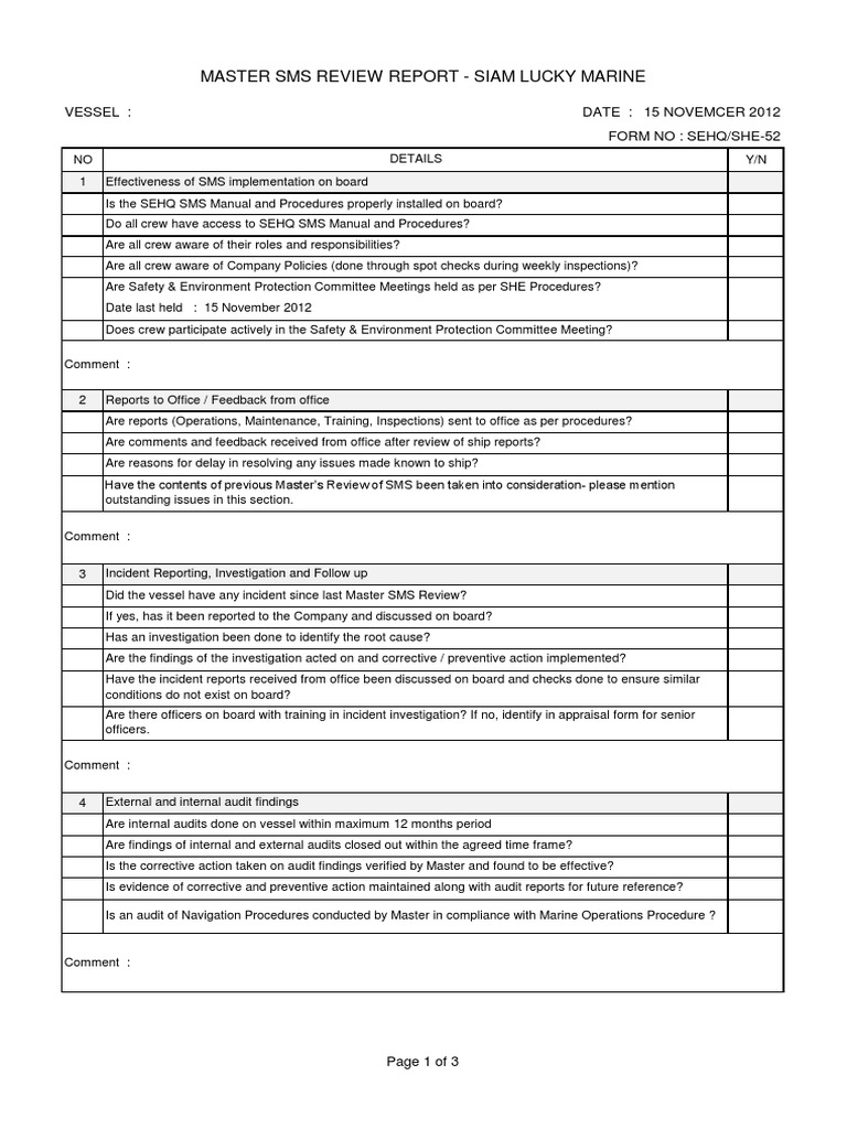 Master Sms Rewiew | PDF | Audit | Internal Audit