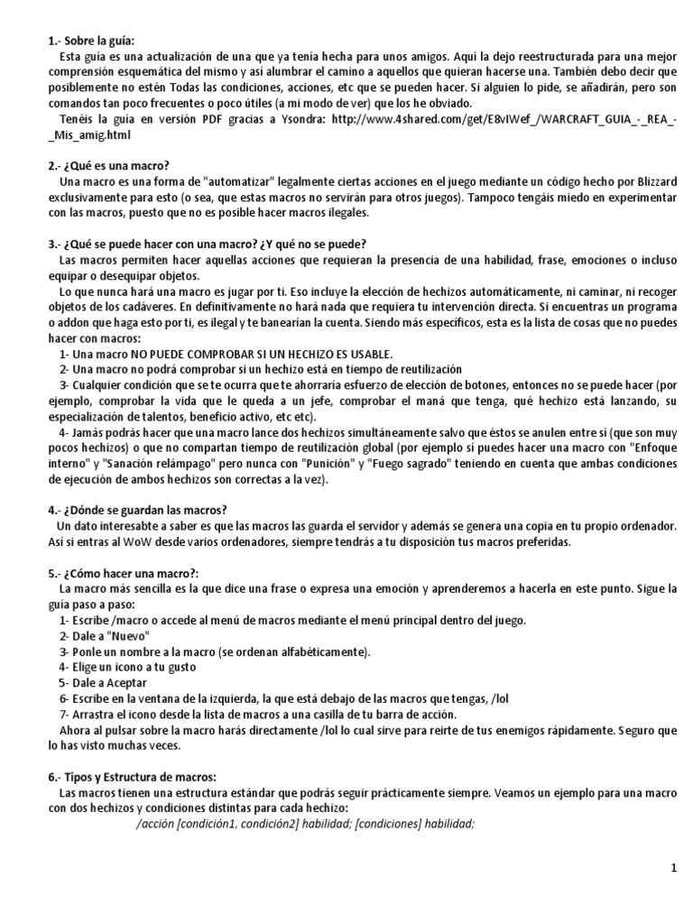 Guia Completa de Macros | PDF | Macro (informática) | Informática