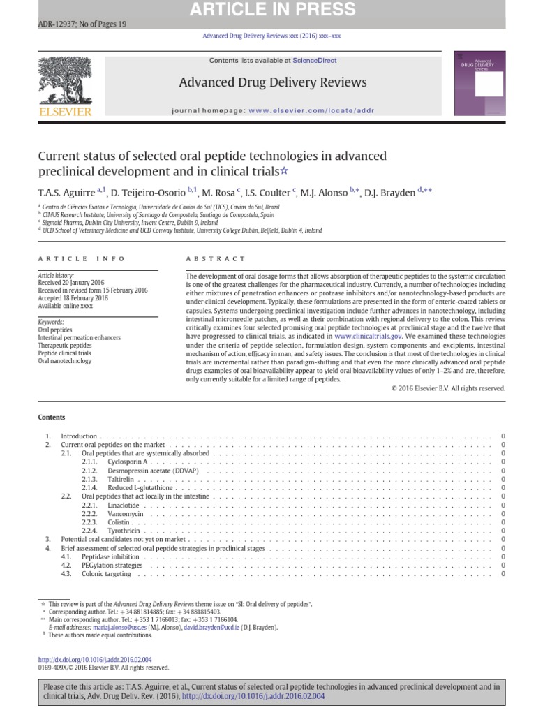 1-s2.0-S0169409X16300552-main | Medical Treatments | Pharmacology