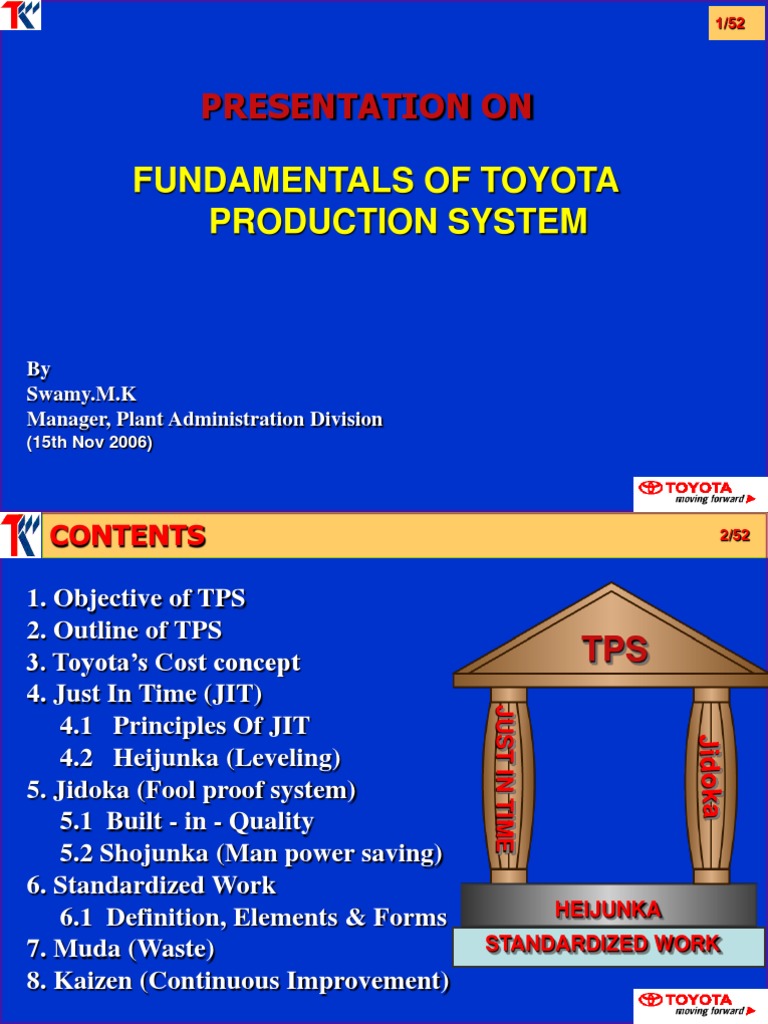 Fundamentals of Toyota Production System | PDF | Accountability ...