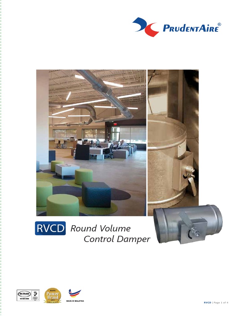 Round Volume Control Damper: Technical Specifications and Dimensions ...