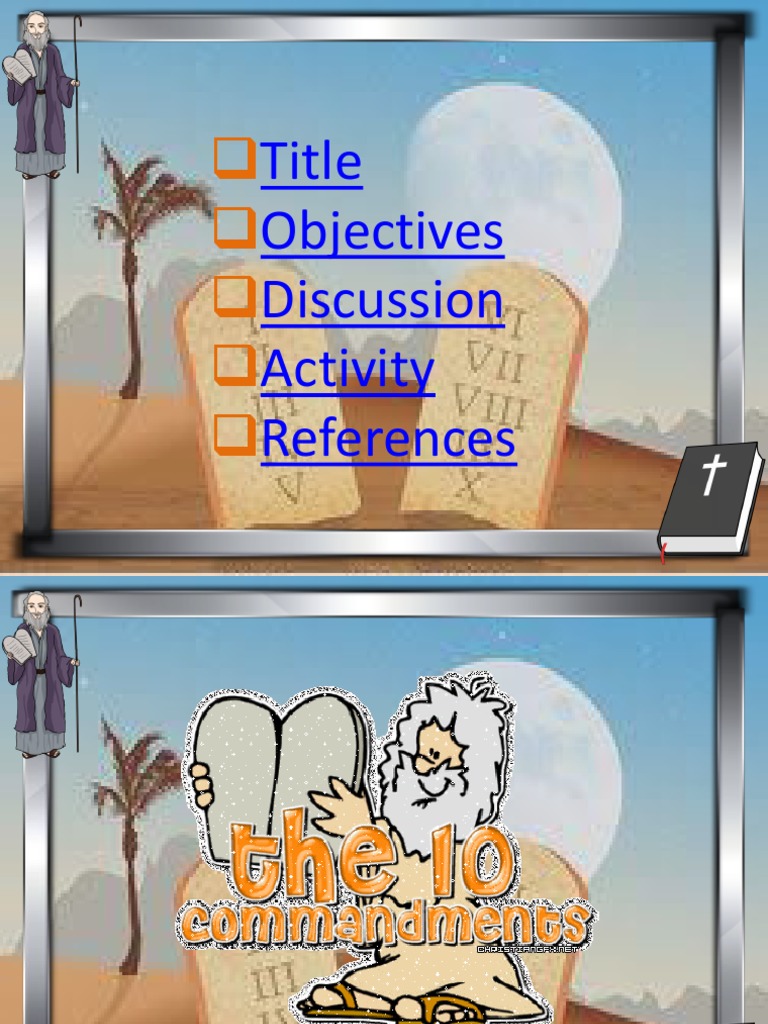 The 10 Commandments | PDF | Ten Commandments | Book Of Exodus