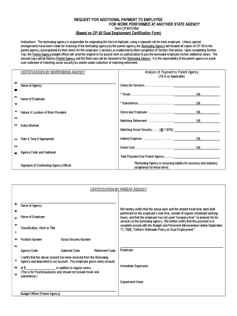 CP30 Form | PDF | Payroll | Social Security (United States)