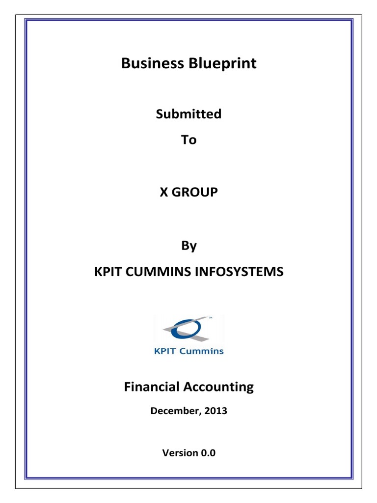 sap-fico-business-blueprint-sample.pdf | Debits And Credits | Balance Sheet