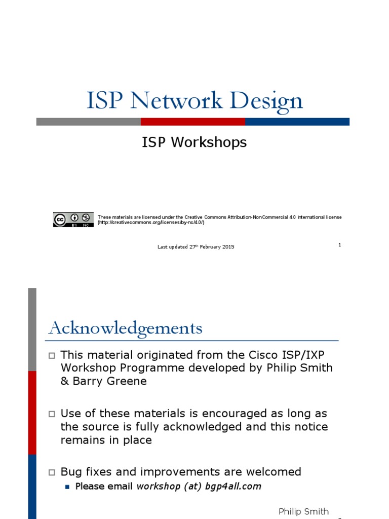 01 Isp Network Design | Ip Address | Router (Computing)