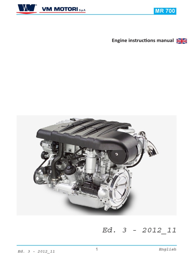 MR 700 Engine Instructions Manual | PDF | Turbocharger | Fuel Injection