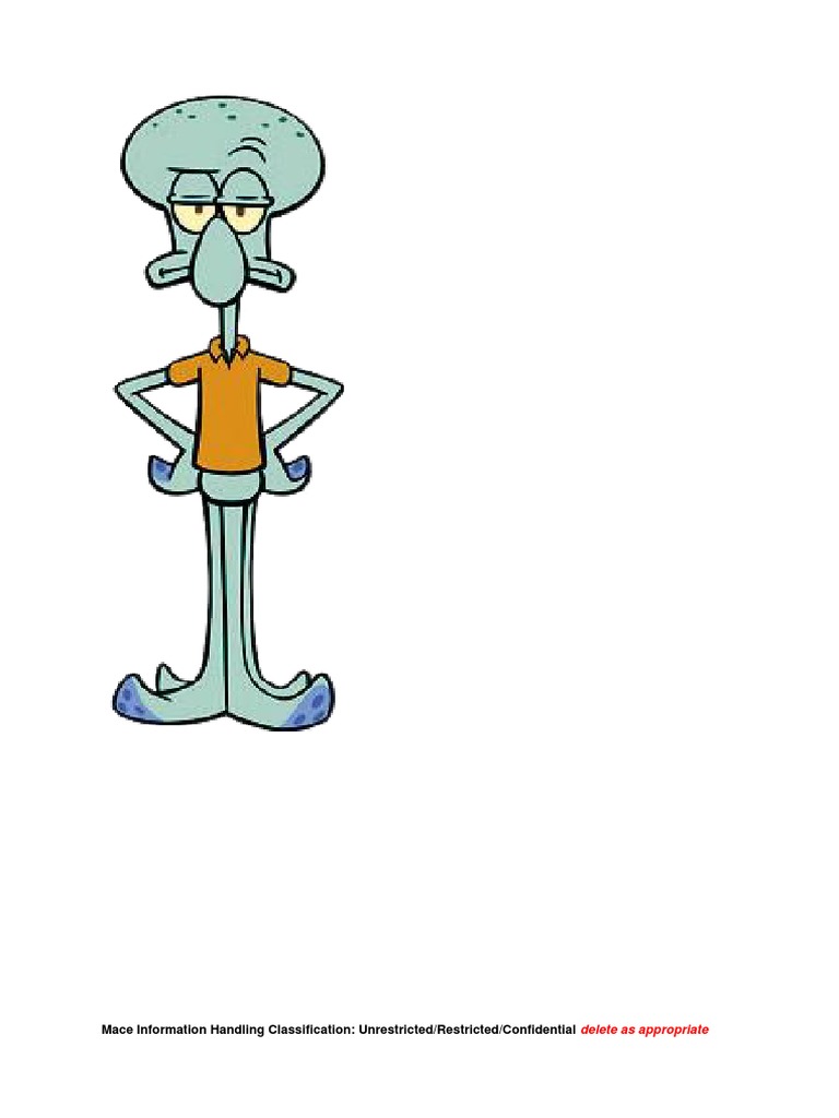Squidward Mask Template | PDF