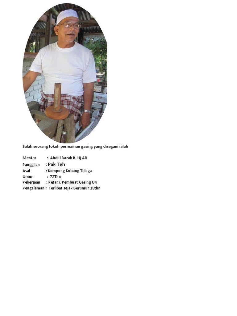Tokoh Permainan Gasing | PDF