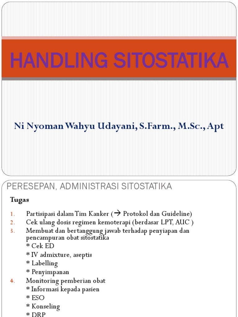 Handling Sitostatika | PDF