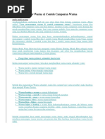 Rumus Campuran Warna Beserta Contohnya | PDF