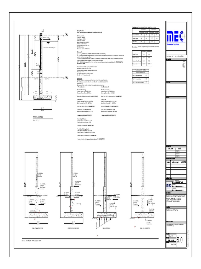 S.0 Dike Wall Design | PDF | Volume | Applied And Interdisciplinary Physics