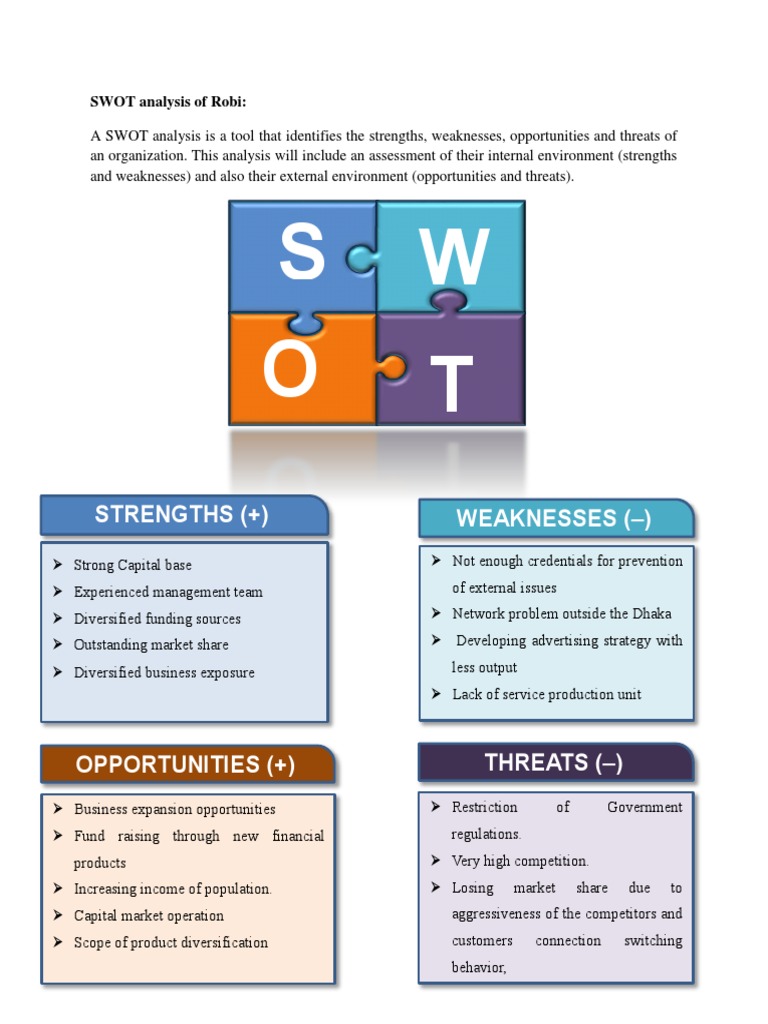 SWOT Analysis of Robi Telecom Company | PDF