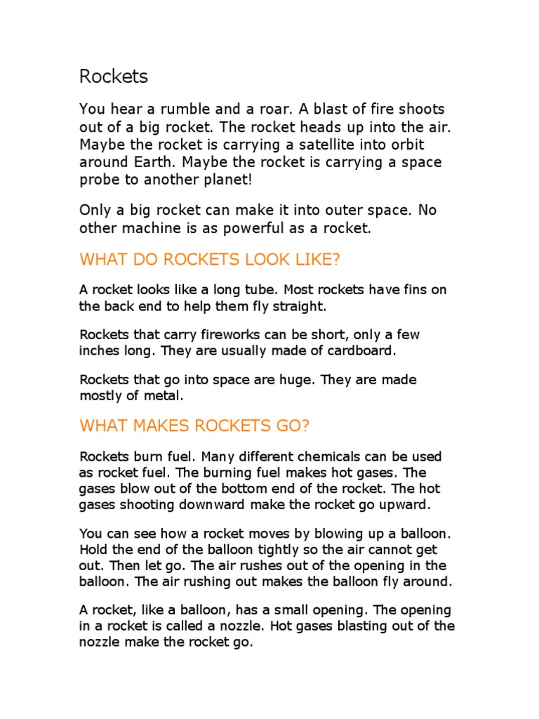 Rockets: What Do Rockets Look Like? | PDF | Rocket | Missile
