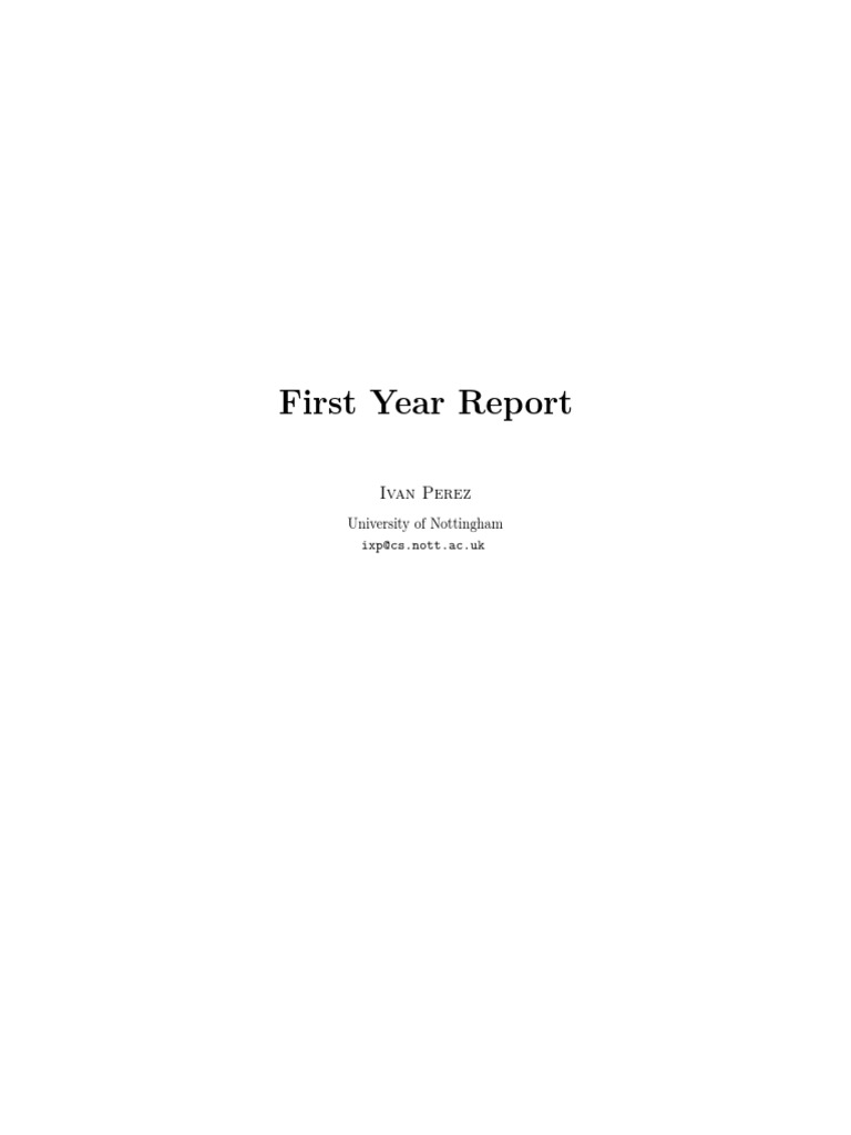 2014 Perez 1st Year Report | PDF | Functional Programming | Graphical ...