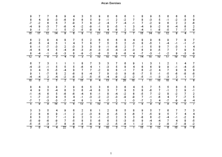 Anzan Exercises VacrpD | PDF | Cooking, Food & Wine | Technology ...