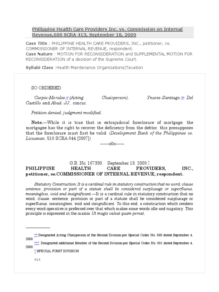 6 Philhealth vs. CIR | PDF | Health Maintenance Organization | Indemnity