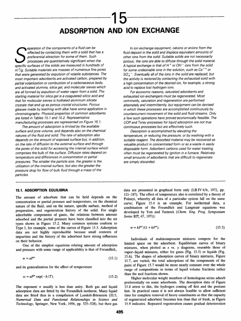 Adsorption and Ion Exchange 93851 - 15a PDF | Download Free PDF ...