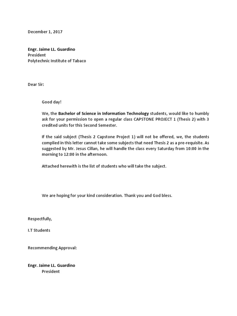Request Letter | PDF
