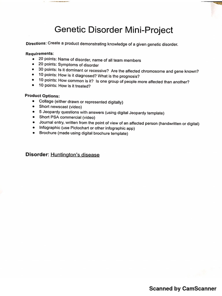 Genetic Disorder | PDF