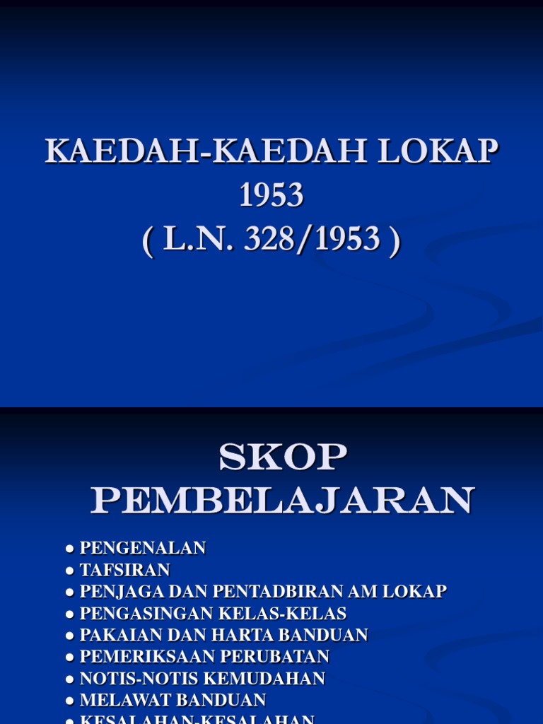 Kaedah Lokap | PDF