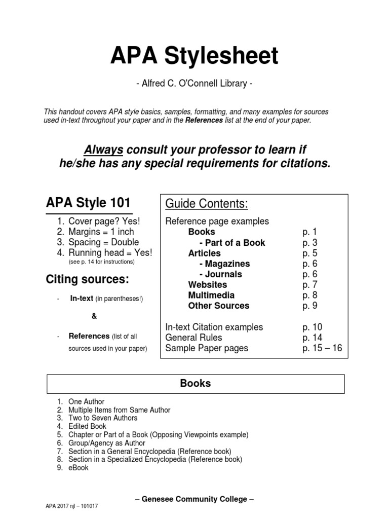 APA Stylesheet | Citation | Apa Style | Free 30-day Trial | Scribd