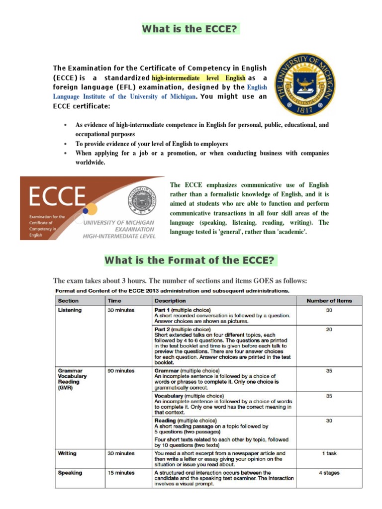 An Overview of the Examination for the Certificate of Competency in ...