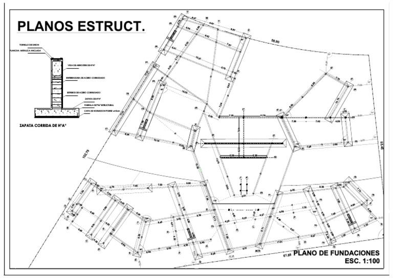 Plano Fundaciones | PDF