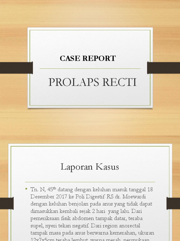 Case Report Prolaps Recti | PDF