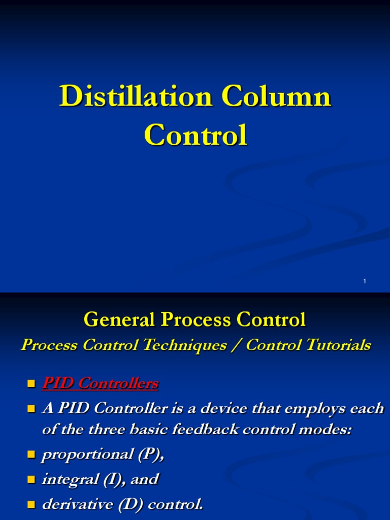 PID Control in Distillation Columns | PDF | Distillation | Control Theory