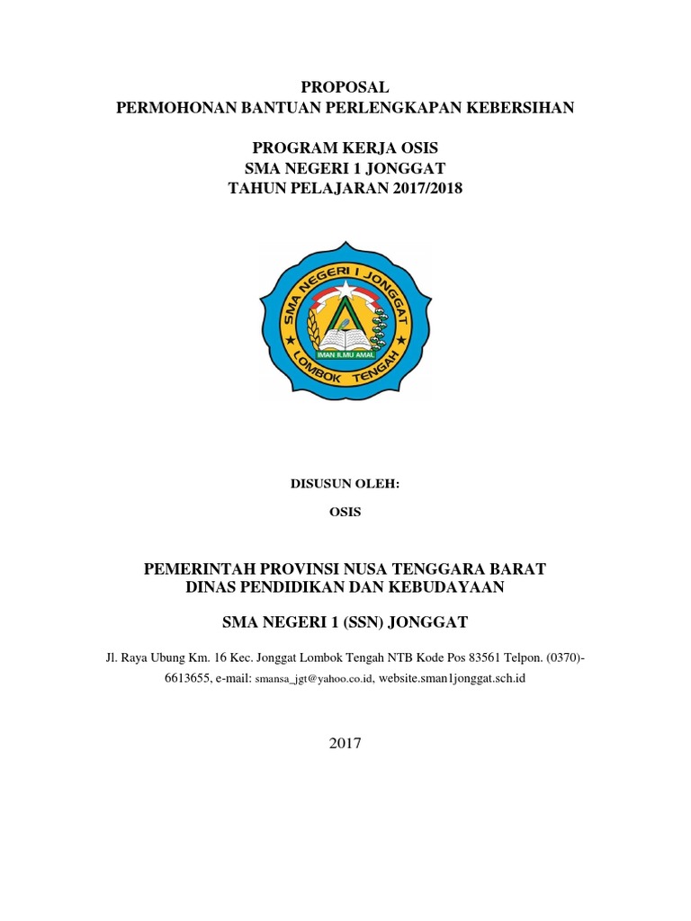 Proposal Permohonan Alat Kebersina Benar | PDF | Karier & Perkembangan