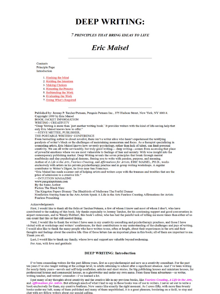Deep Writing | PDF