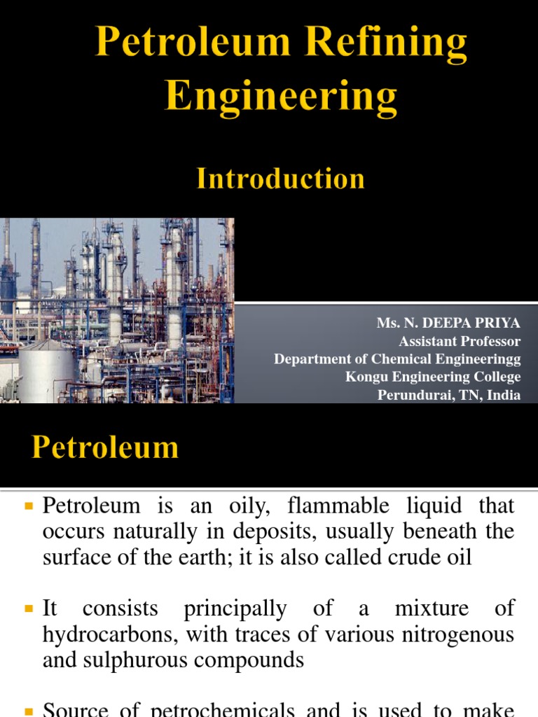 Petroleum Refining Engineering | PDF | Petroleum | Nature