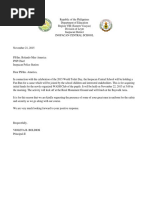 Letter Request for Medical Mission Assistance