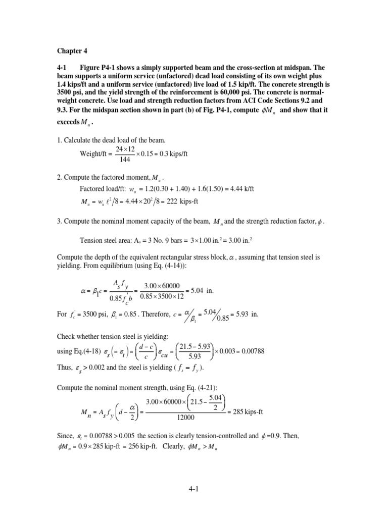 CH 4 | PDF | Strength Of Materials | Beam (Structure)
