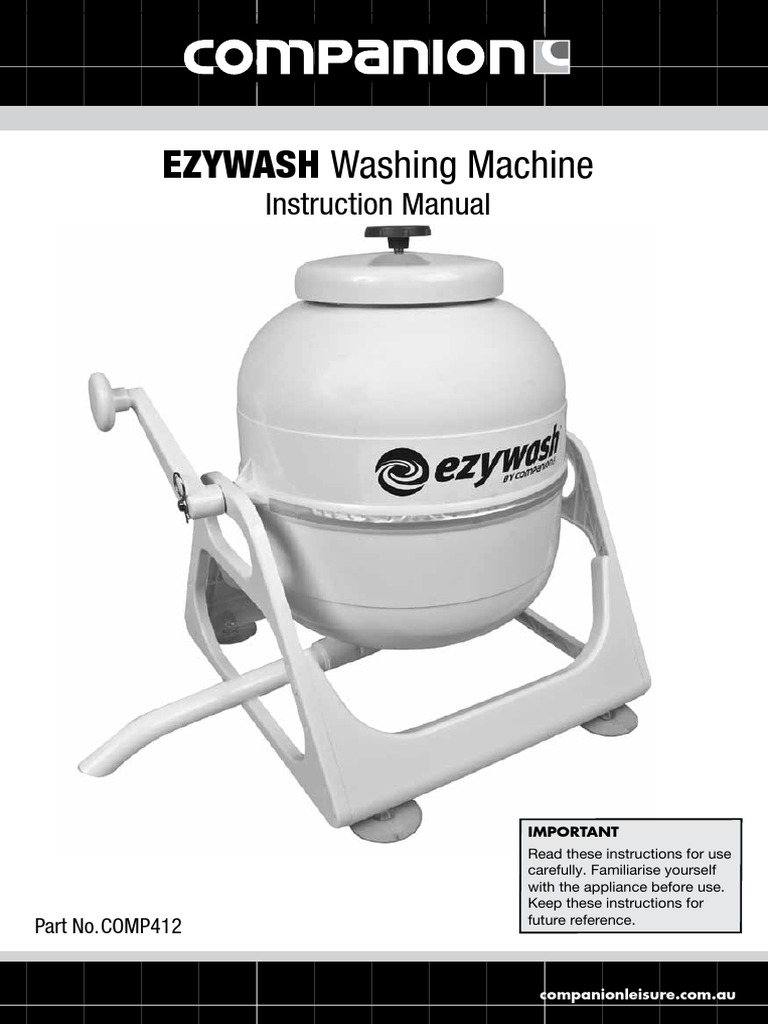 EZYWASH Washing Machine: Instruction Manual | Download Free PDF ...