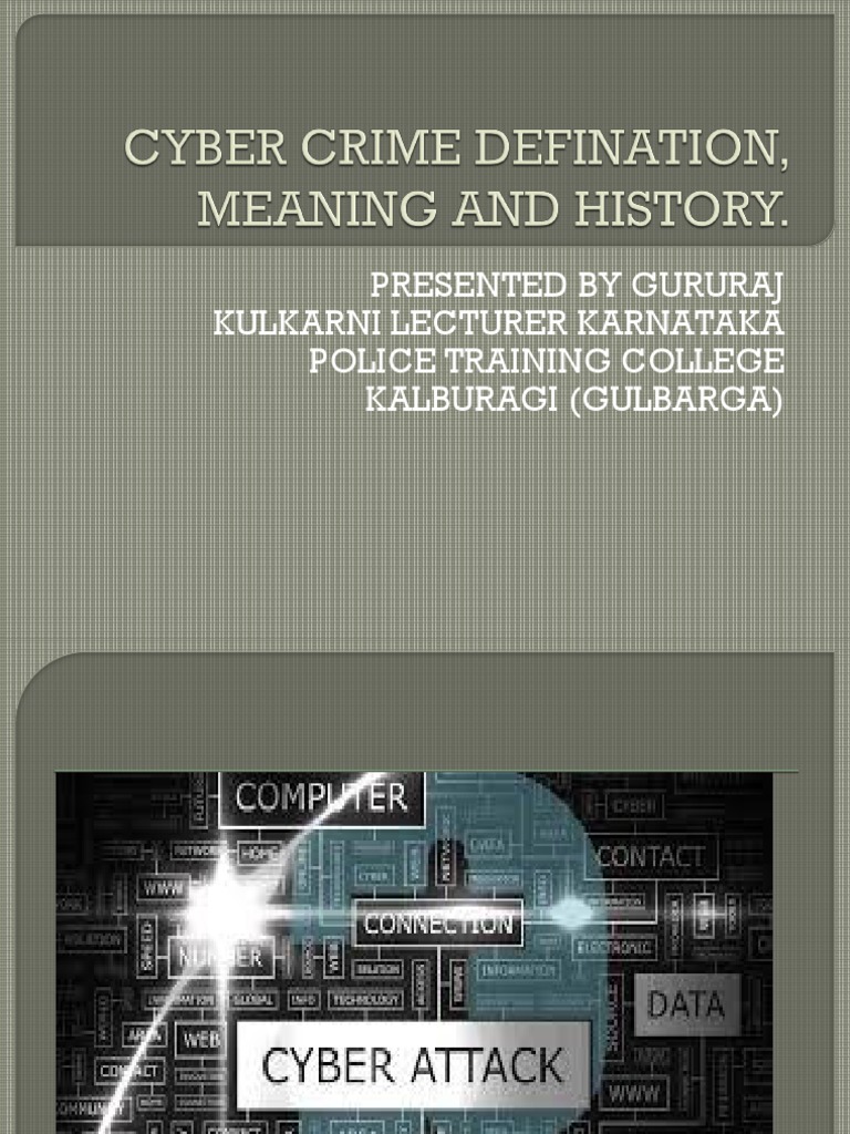 Cyber Crime Defination, Meaning and History | PDF | Cybercrime | Malware