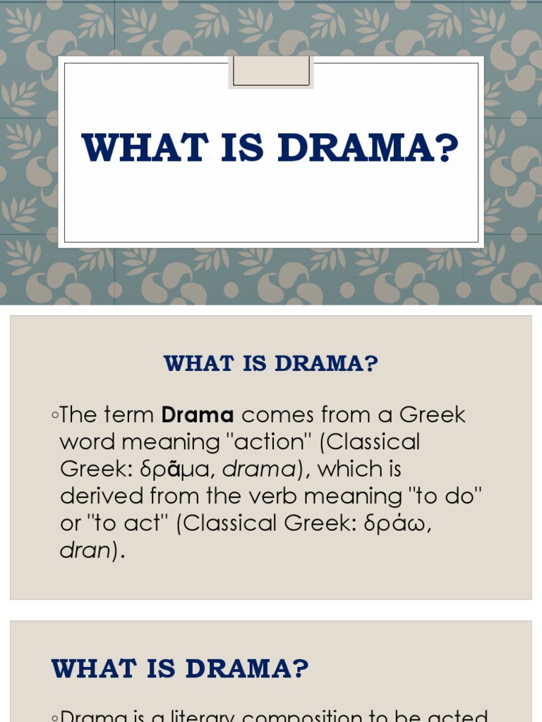 Lesson 1 Grade 7 3rd Grading What Is Drama | PDF | Renaissance | Tragedy