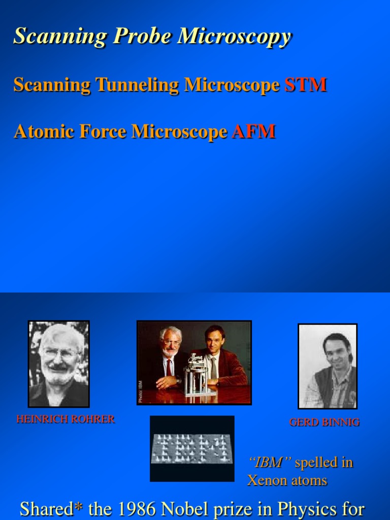 AFM and STM | PDF | Atomic Force Microscopy | Scanning Tunneling Microscope