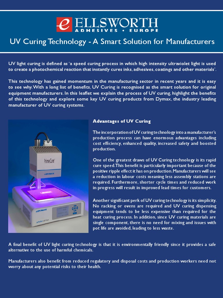 UV Curing Guide PDF | PDF | Ultraviolet | Adhesive